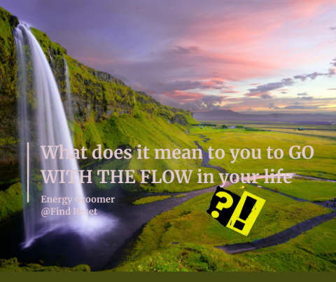 What does it mean to you to GO WITH THE FLOW in your life? | Find Reset